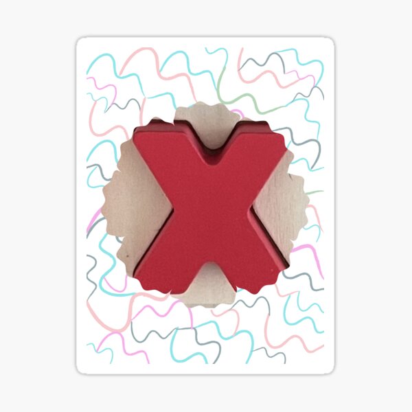 "Letter - X" Sticker for Sale by emartdealz | Redbubble