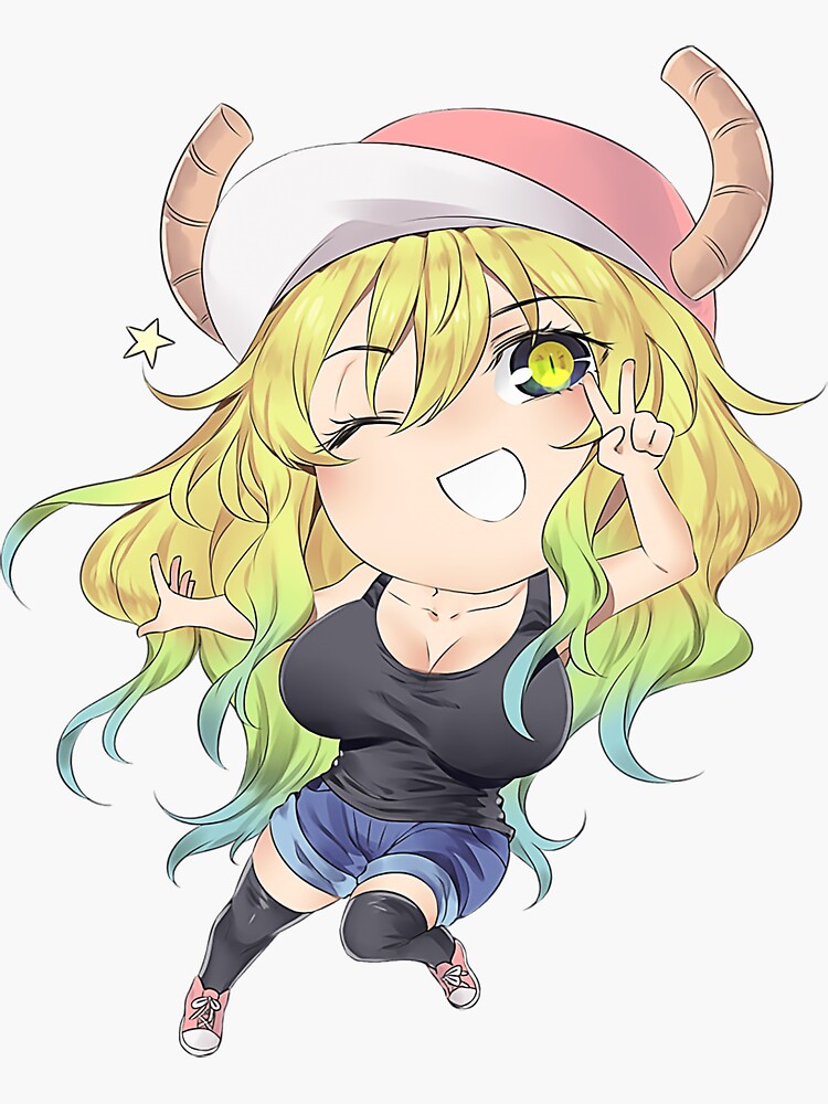 "Miss Kobayashis Dragon Maid Lucoa" Sticker for Sale by presochambers ...