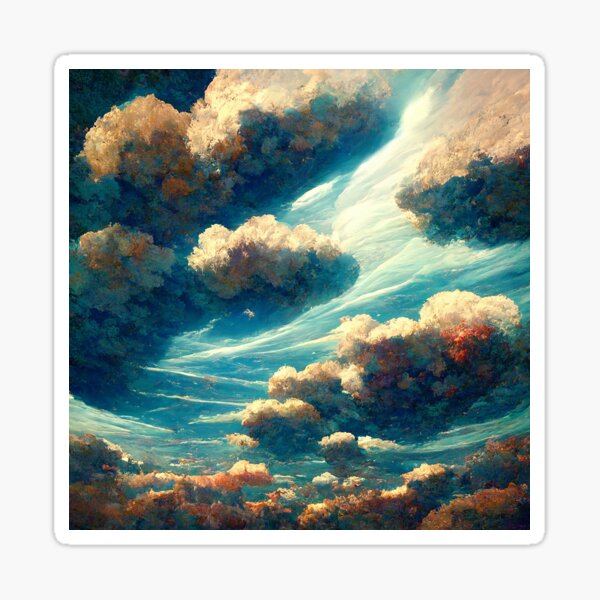 "aesthetic sky and clouds" Sticker for Sale by Moaataz | Redbubble