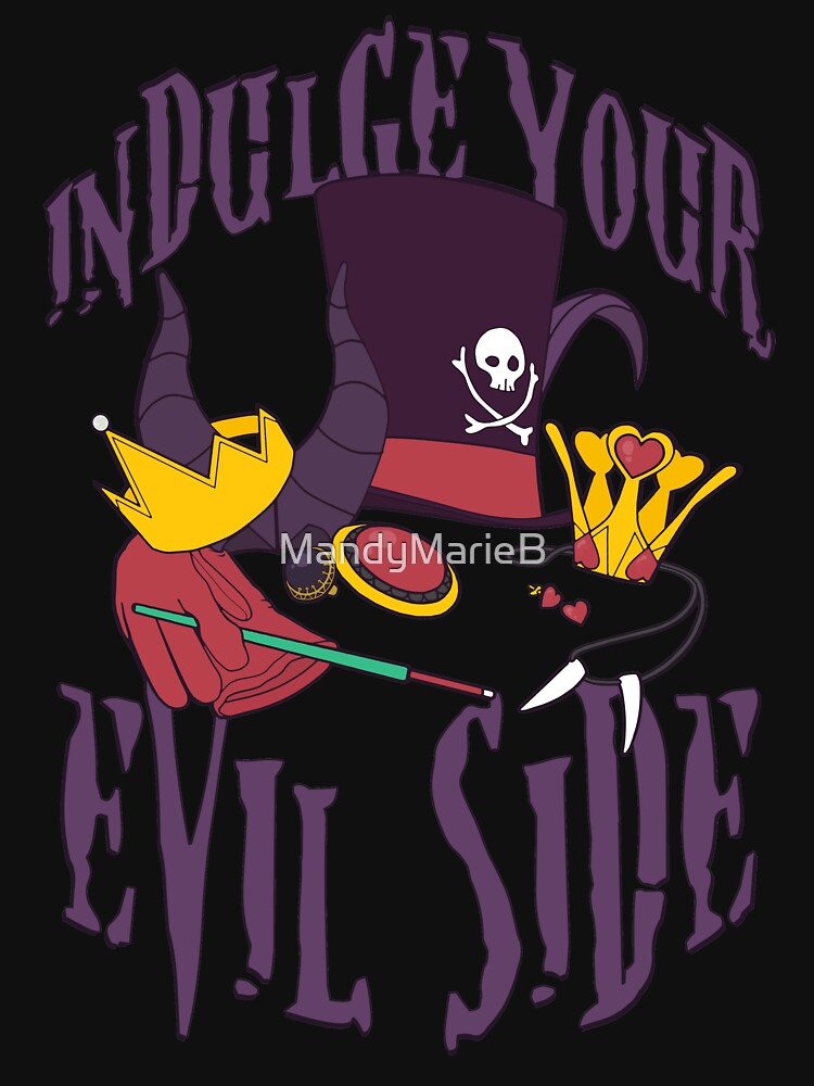 "Indulge Your Evil Side" T-shirt for Sale by MandyMarieB | Redbubble ...