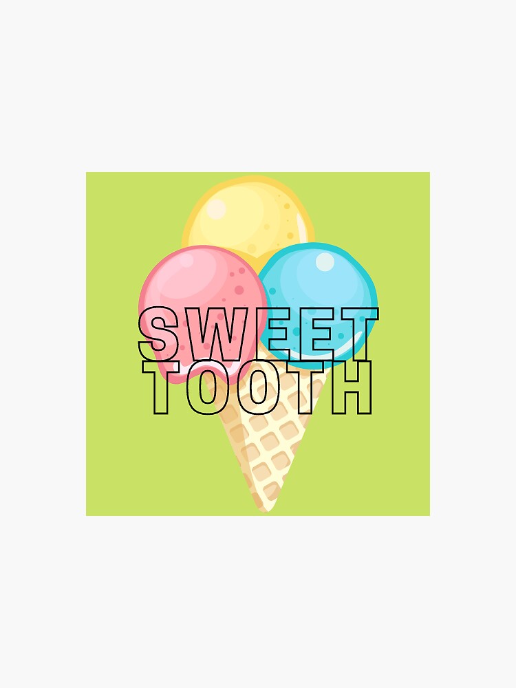 "Sweet tooth" Sticker for Sale by Darlingme1 | Redbubble