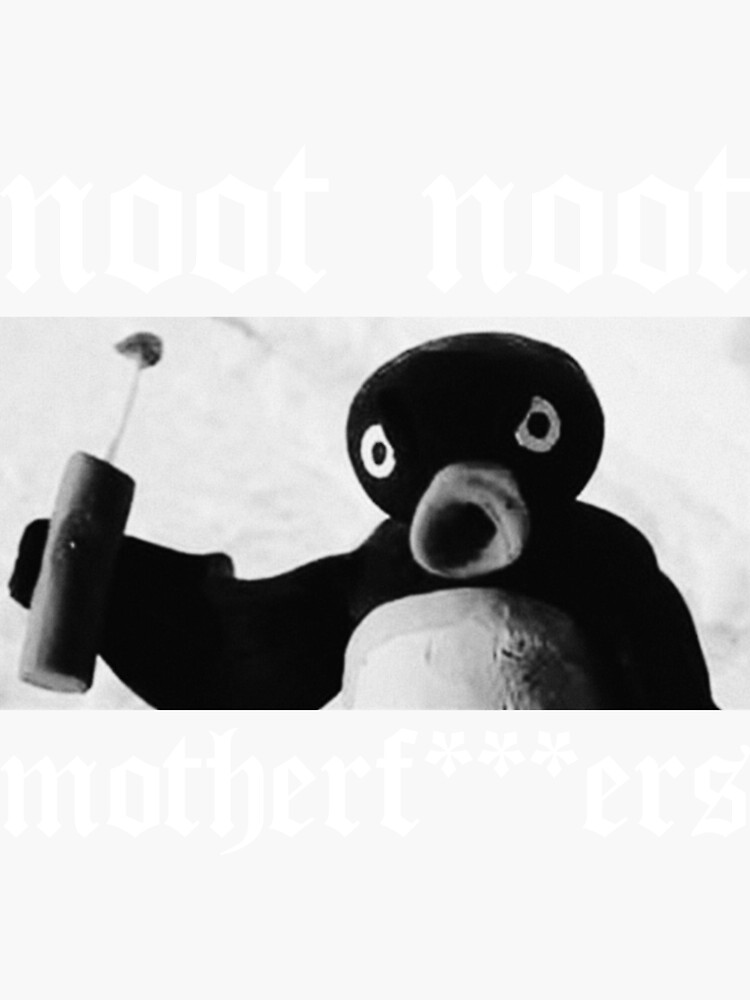 "NOOT NOOT PINGU" Sticker for Sale by gardnermarley93 | Redbubble