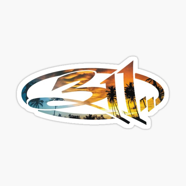 "311 Band Beach Sunset Style" Sticker for Sale by Medoro Jalbert ...
