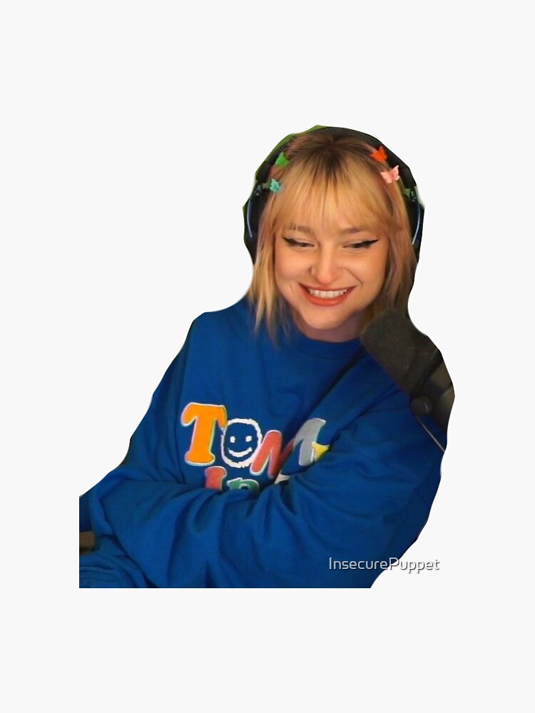 "Nihachu Smiling in TommyInnit Merch" Sticker for Sale by ...