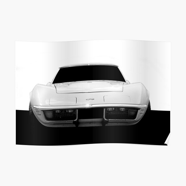 "Chevy Corvette Stingray 454 C3 - High Contrast" Poster by mal ...