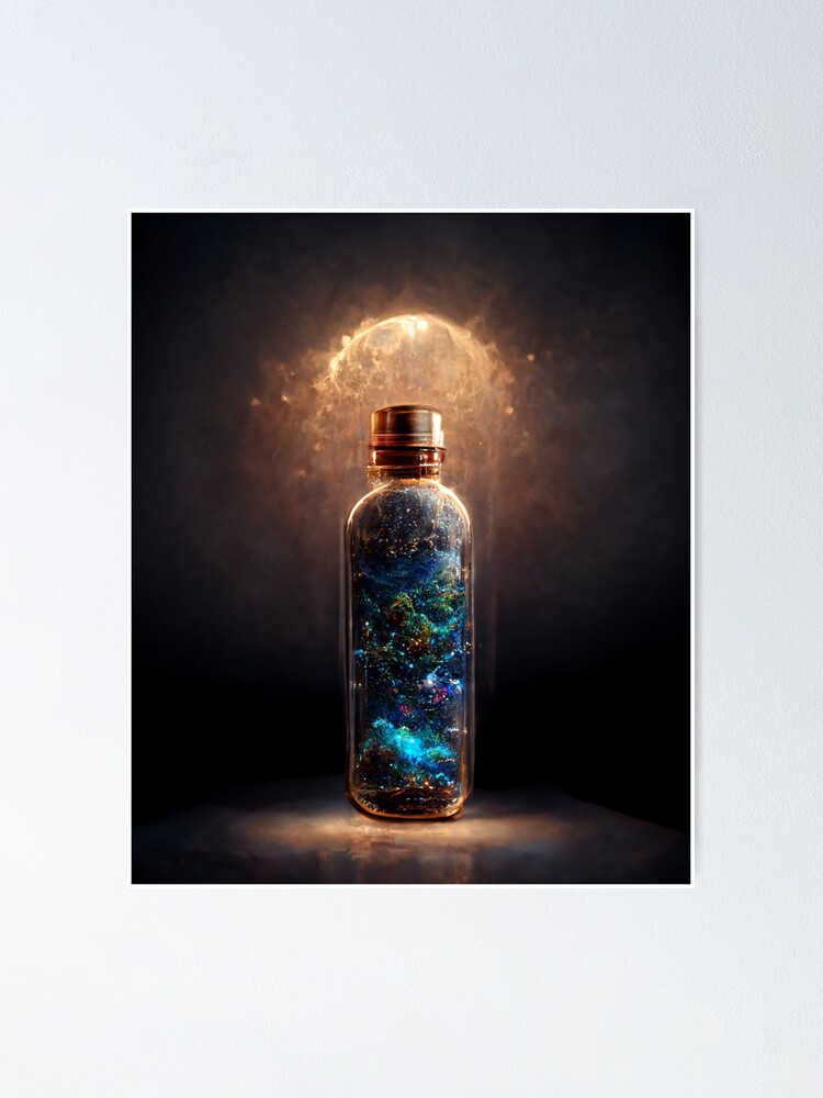 "The Universe Contained in a Glass Bottle Digital Art, Digital art ...