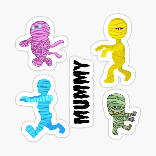 Pegatina «Momias enloquecidas: mezcla y combina una variedad de diseños ...