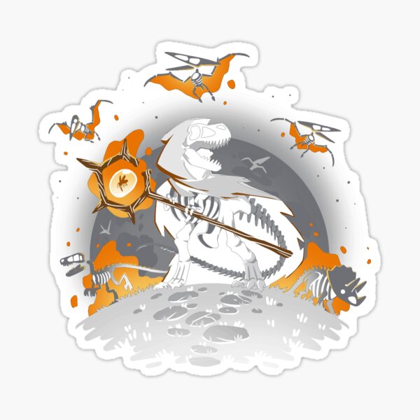 "Prehistoric Resurrection" Sticker for Sale by JaniceTBeaulieu | Redbubble