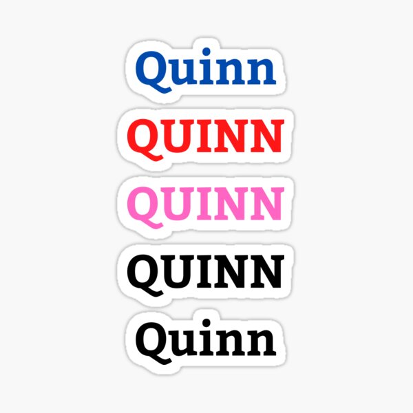 "Quinn" Sticker for Sale by PODdezaine | Redbubble