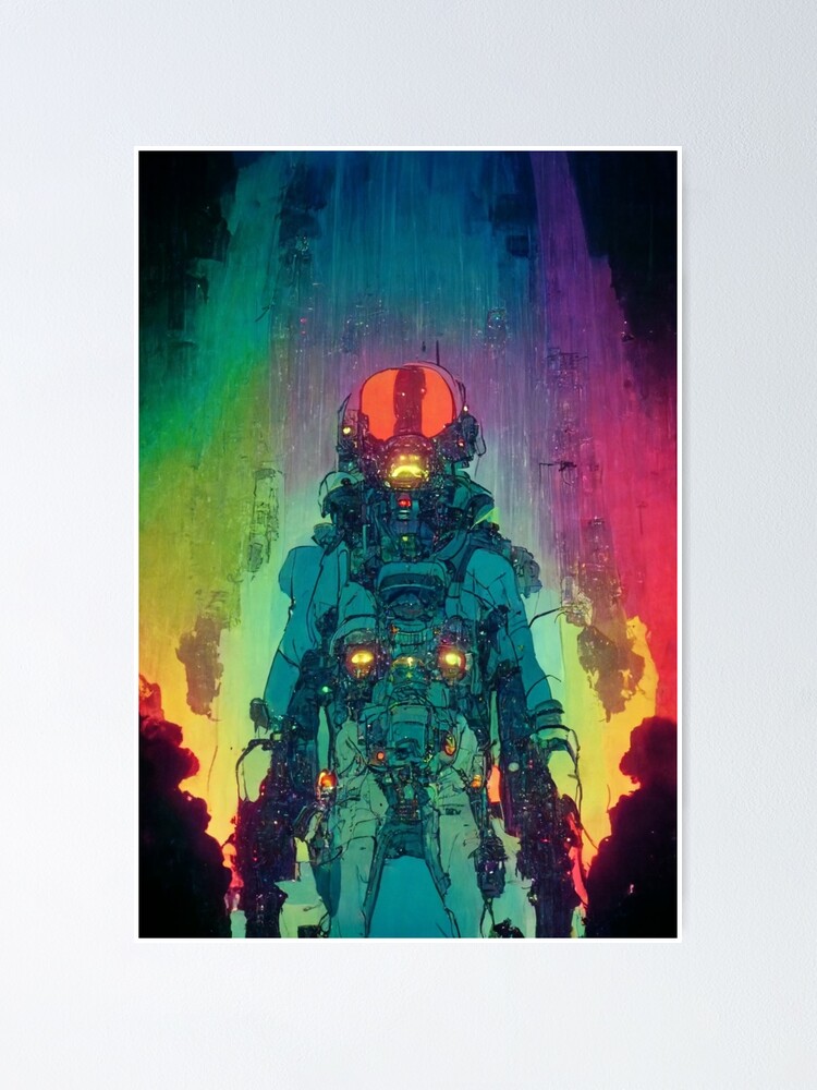 "Cyborg Mecha Dead Fighter Pilot" Poster for Sale by SliceOfColor ...