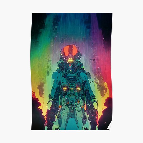 "Cyborg Mecha Dead Fighter Pilot" Poster for Sale by SliceOfColor ...