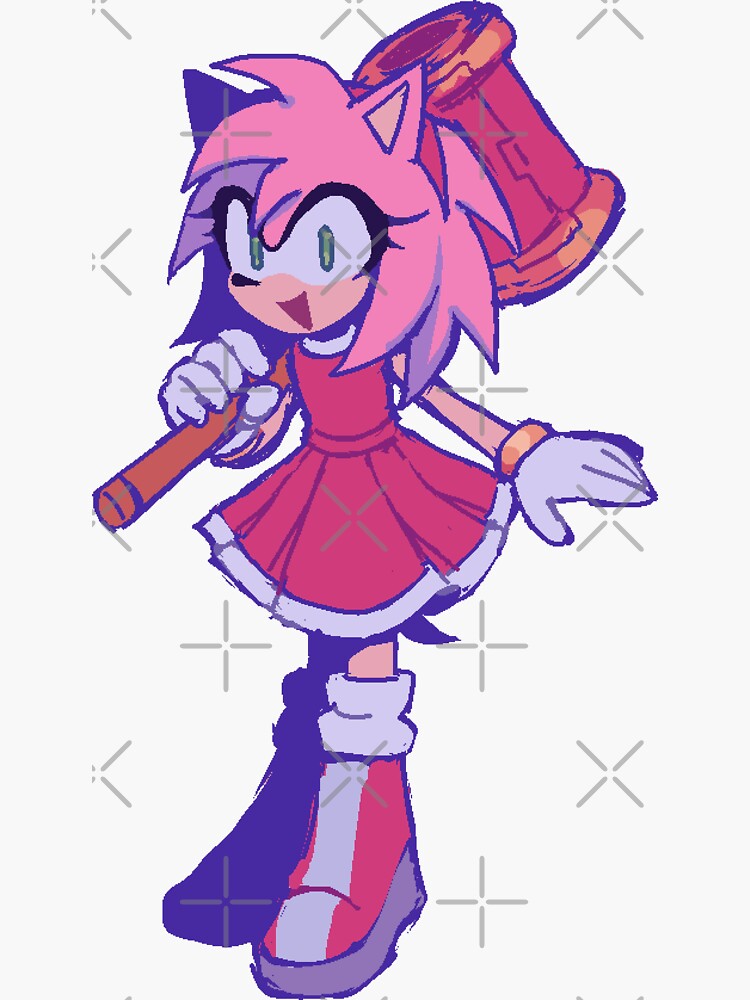 "amy rose" Sticker for Sale by keropluvia | Redbubble
