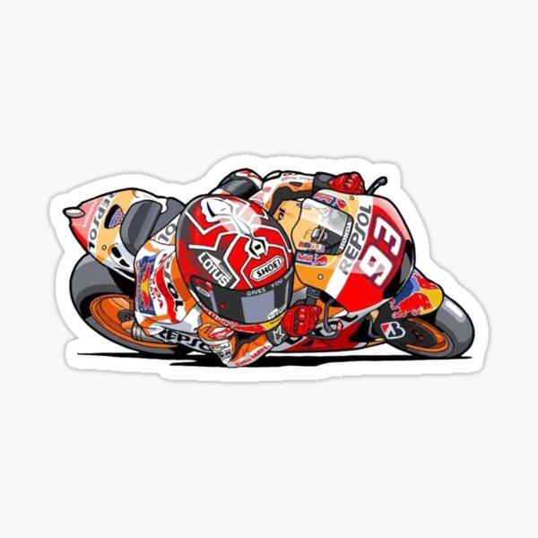 "Mark Marquez 2" Sticker for Sale by BYhanan | Redbubble