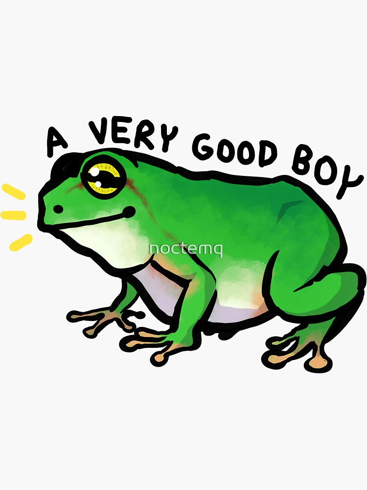 "a very good boy" Sticker for Sale by noctemq | Redbubble