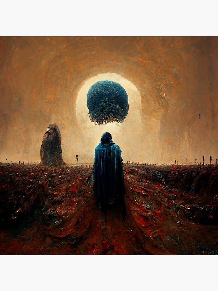 "A Mysterious Dark Figure In A Wretched World" Poster for Sale by ...