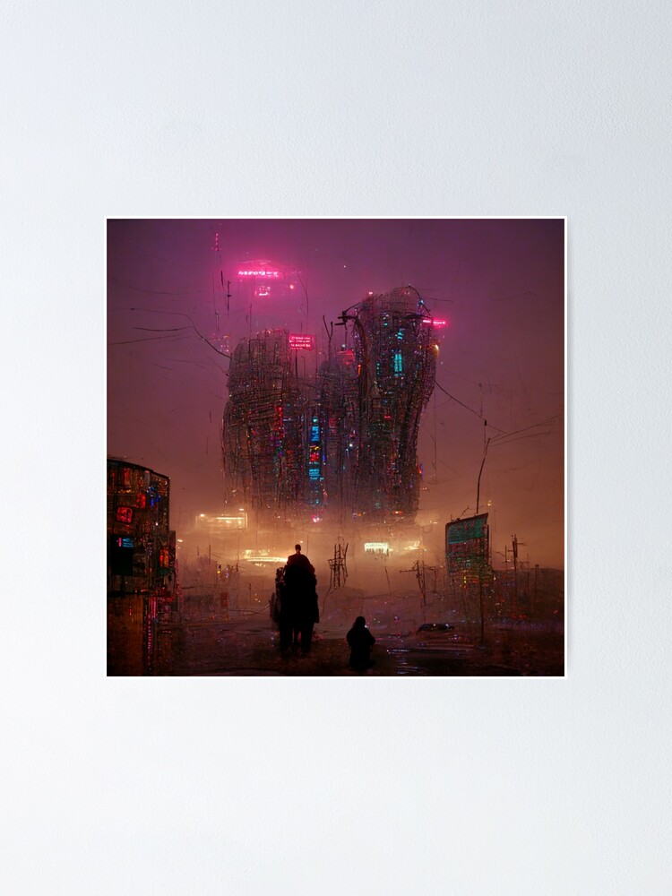 "A Mysterious Dark Figure In A Wretched World" Poster for Sale by ...