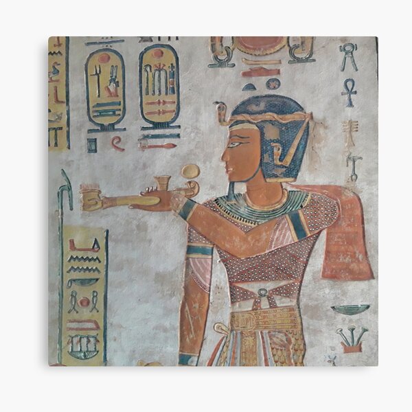 "Pharaoh Ramses III making an offering of incense to the Gods, ancient ...