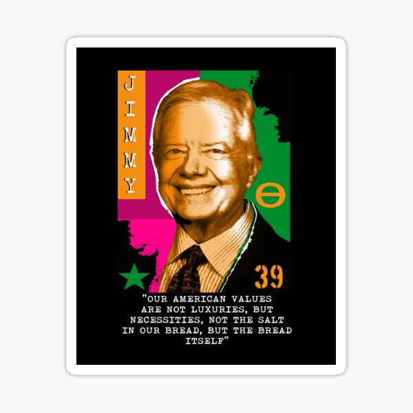 "jimmy carter" Sticker by redboy | Redbubble