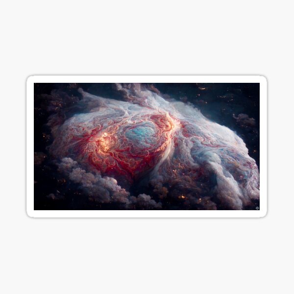 "Nebula" Sticker for Sale by RicoInStudios | Redbubble