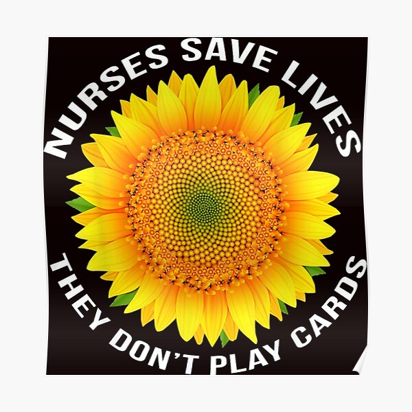 "Nurses Save Lives They Dont Play Cards" Poster for Sale by saoqoo6 ...