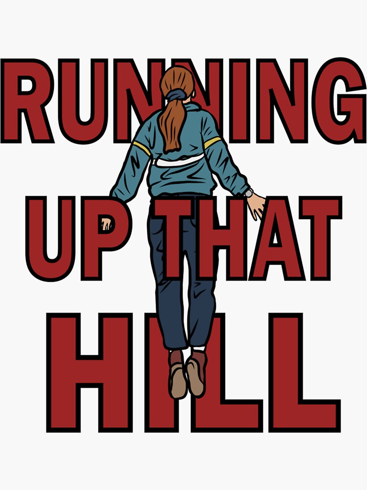"Vintage Max Running Up That Hill Kate Bush" Sticker for Sale by ClerosMilani | Redbubble