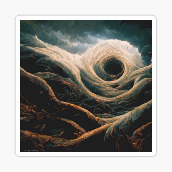 "Black Hole Whirlpool" Sticker for Sale by samme2g | Redbubble