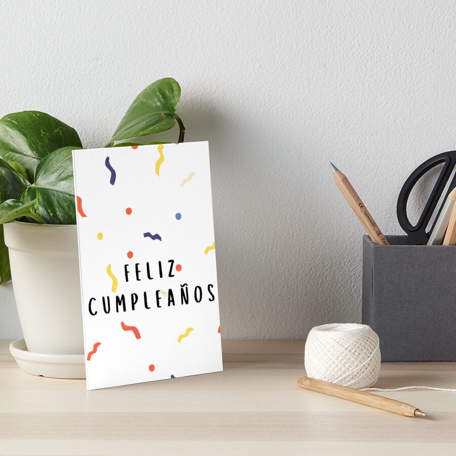 "Feliz cumpleaños (happy birthday in Spanish) (tarjeta de cumpleaños ...