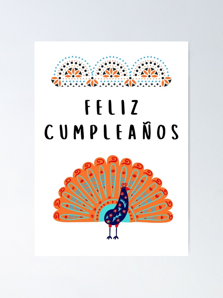 "Feliz cumpleaños (happy birthday in Spanish) (tarjeta de cumpleaños ...