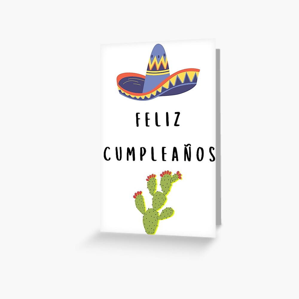 "Feliz cumpleaños (happy birthday in Spanish) (tarjeta de cumpleaños ...