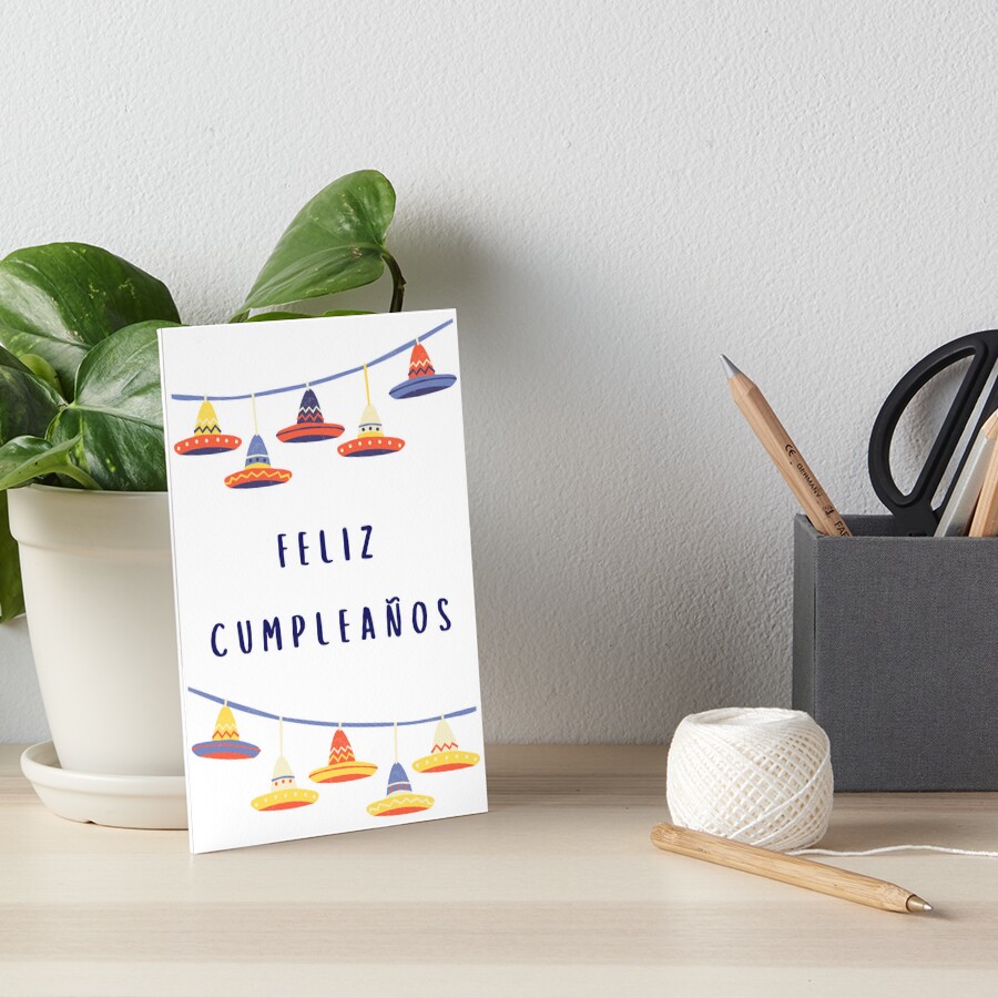 "Feliz cumpleaños (happy birthday in Spanish) (tarjeta de cumpleaños ...