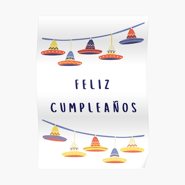 "Feliz cumpleaños (happy birthday in Spanish) (tarjeta de cumpleaños ...