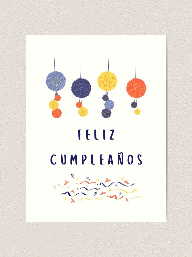 "Feliz cumpleaños (happy birthday in Spanish) (tarjeta de cumpleaños ...