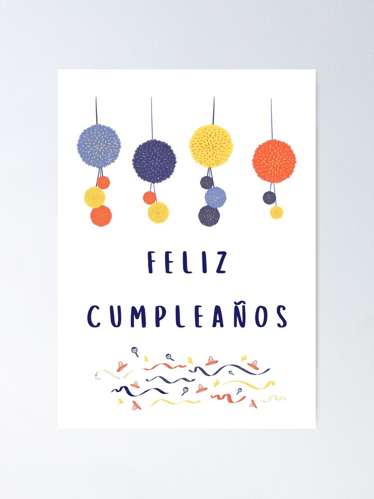 "Feliz cumpleaños (happy birthday in Spanish) (tarjeta de cumpleaños ...