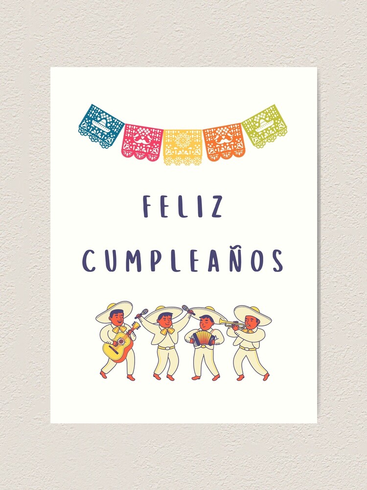"Feliz cumpleaños (happy birthday in Spanish) (tarjeta de cumpleaños ...