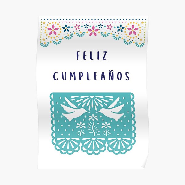 "Feliz cumpleaños (happy birthday in Spanish) (tarjeta de cumpleaños ...