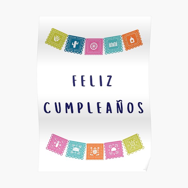 "Feliz cumpleaños (happy birthday in Spanish) (tarjeta de cumpleaños ...