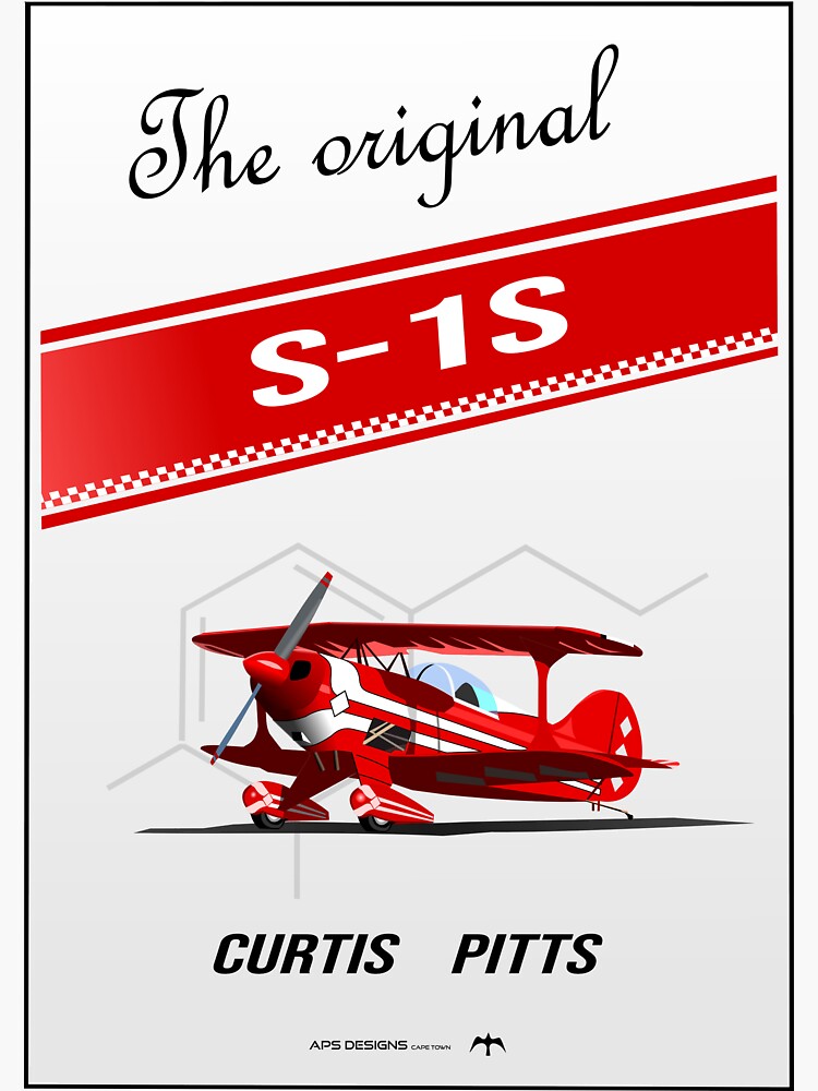 "Pitts Special S-1S biplane" Sticker for Sale by APSDesign3 | Redbubble
