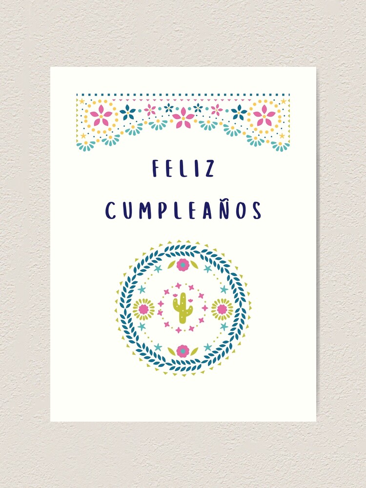 "Feliz cumpleaños (happy birthday in Spanish) (tarjeta de cumpleaños ...