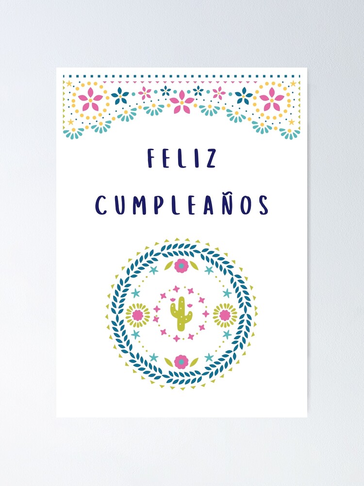 "Feliz cumpleaños (happy birthday in Spanish) (tarjeta de cumpleaños ...