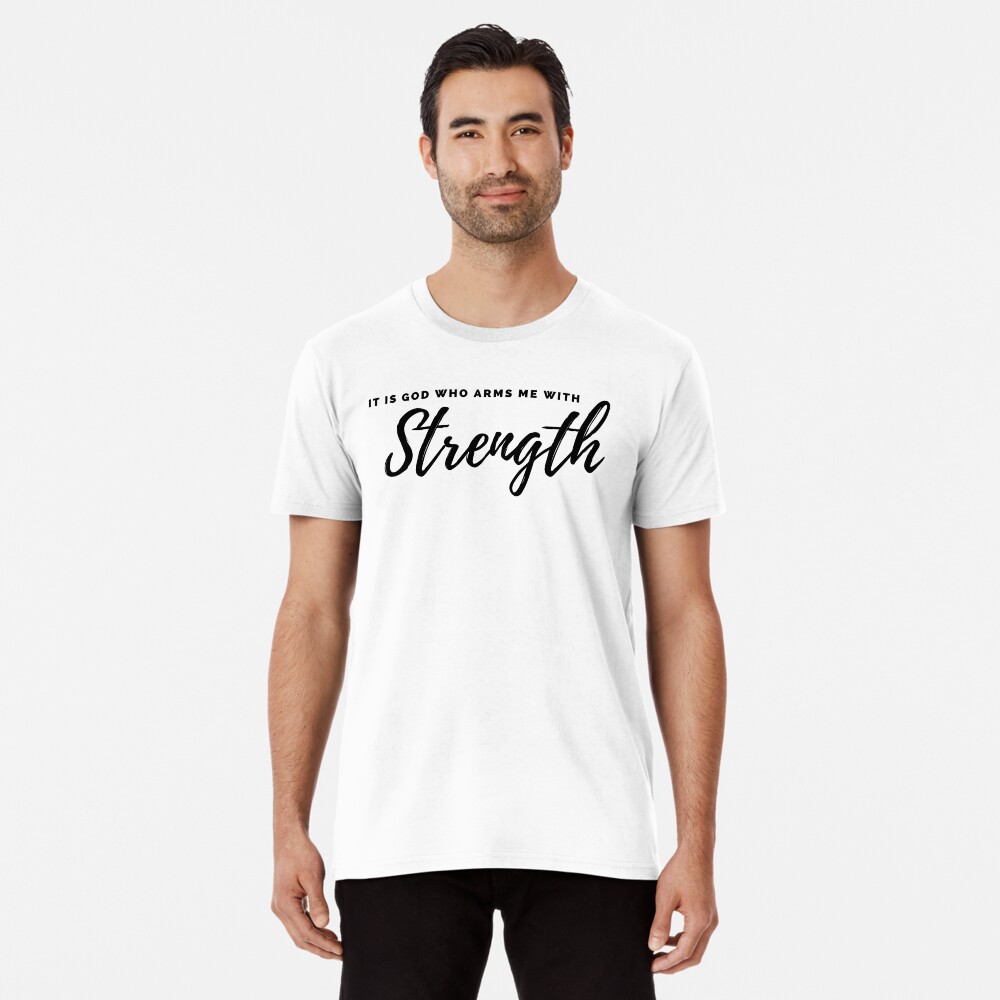 "Bible Verse - God arms me with strength" Art Board Print for Sale by ...