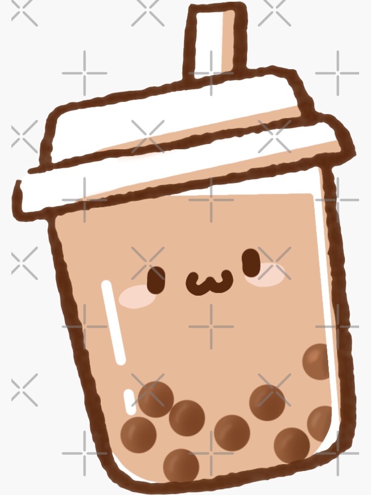 "Kawaii Boba tea" Sticker for Sale by heyminimo | Redbubble