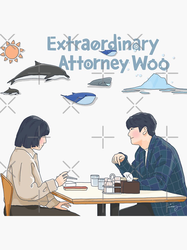 "Extraordinary Attorney Woo" Sticker for Sale by Iinzaghi | Redbubble