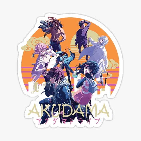 "Akudama Drive fan anime" Sticker for Sale by idaferuso | Redbubble