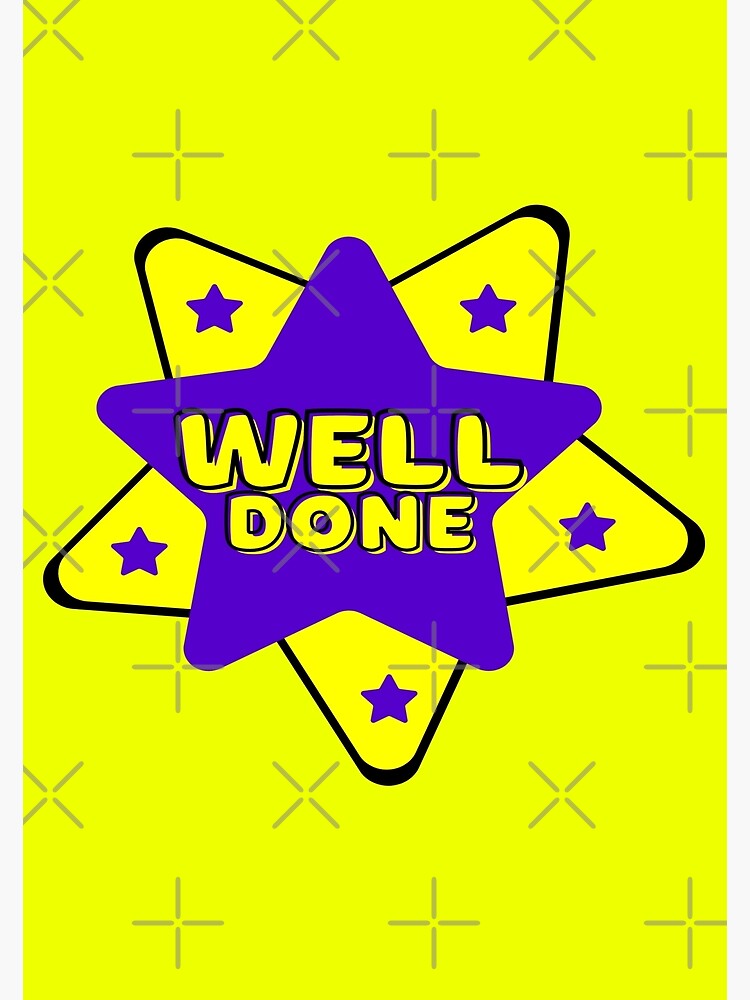 "Well Done Fun Cute Colourful Teacher Parent Reward Motivational ...