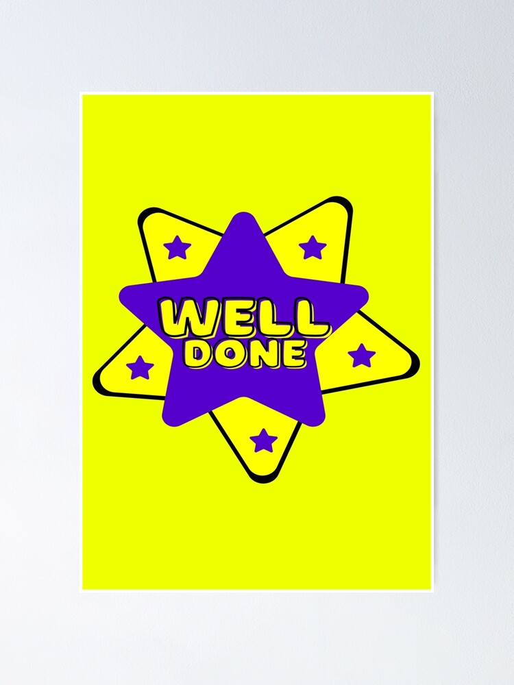 "Well Done Fun Cute Colourful Teacher Parent Reward Motivational ...