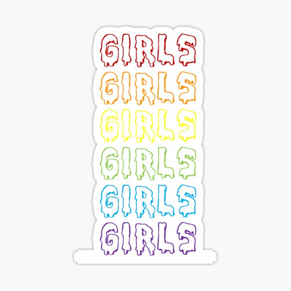 "girls rainbow" Sticker for Sale by sarahtbh | Redbubble