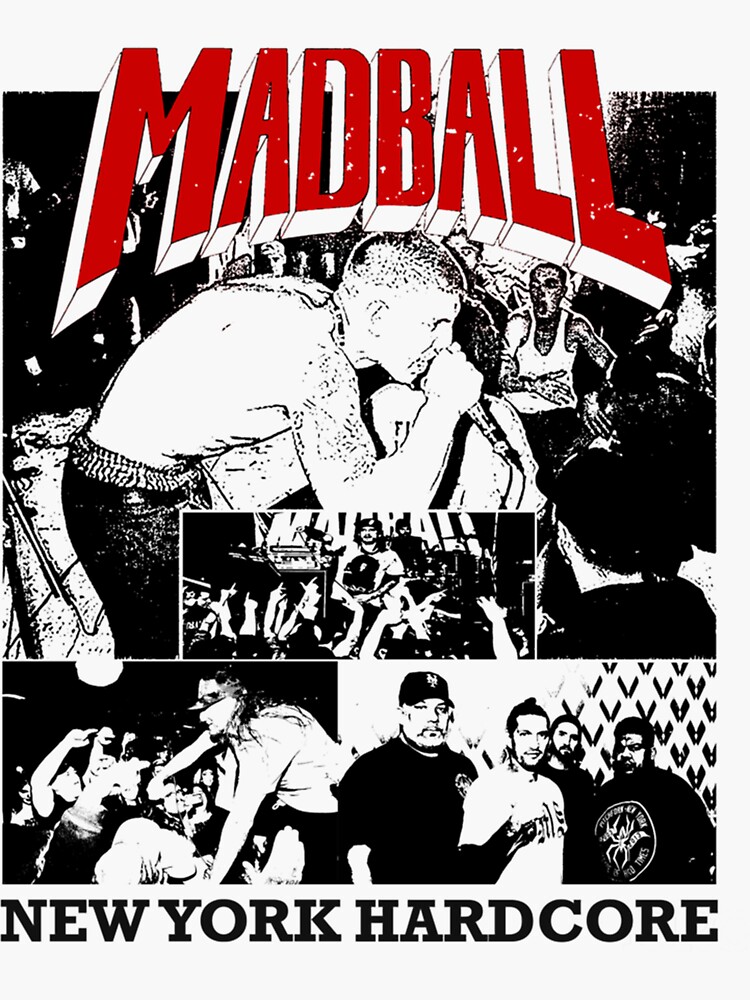 "Madball " Sticker for Sale by EngelbShelt | Redbubble