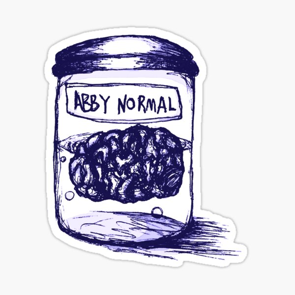 "Abby Normal" Sticker for Sale by paiyacheunhz | Redbubble