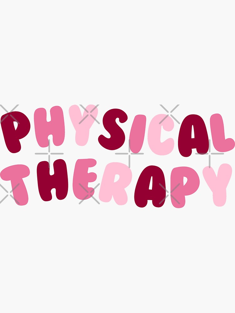 "wavy physical therapist, cute pink physical therapy" Sticker for Sale ...