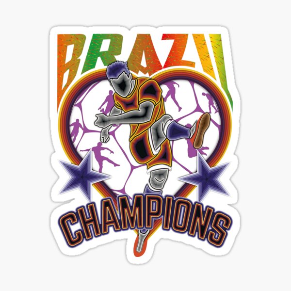 "BRAZIL SOCCER WORLD CUP " Sticker for Sale by greatatlas | Redbubble